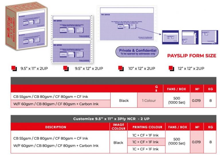 COMPUTER PRE-PRINTED FORM & PAY SLIP – HP Best Enterprise Sdn Bhd
